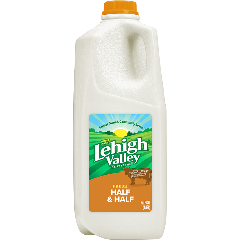 Half & Half Plastic Half Gallon - Lehigh Valley Dairy Farms®